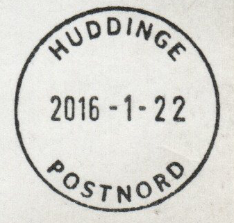 Postnords stämplar – Huddinge Frimärks- och Vykortsklubb